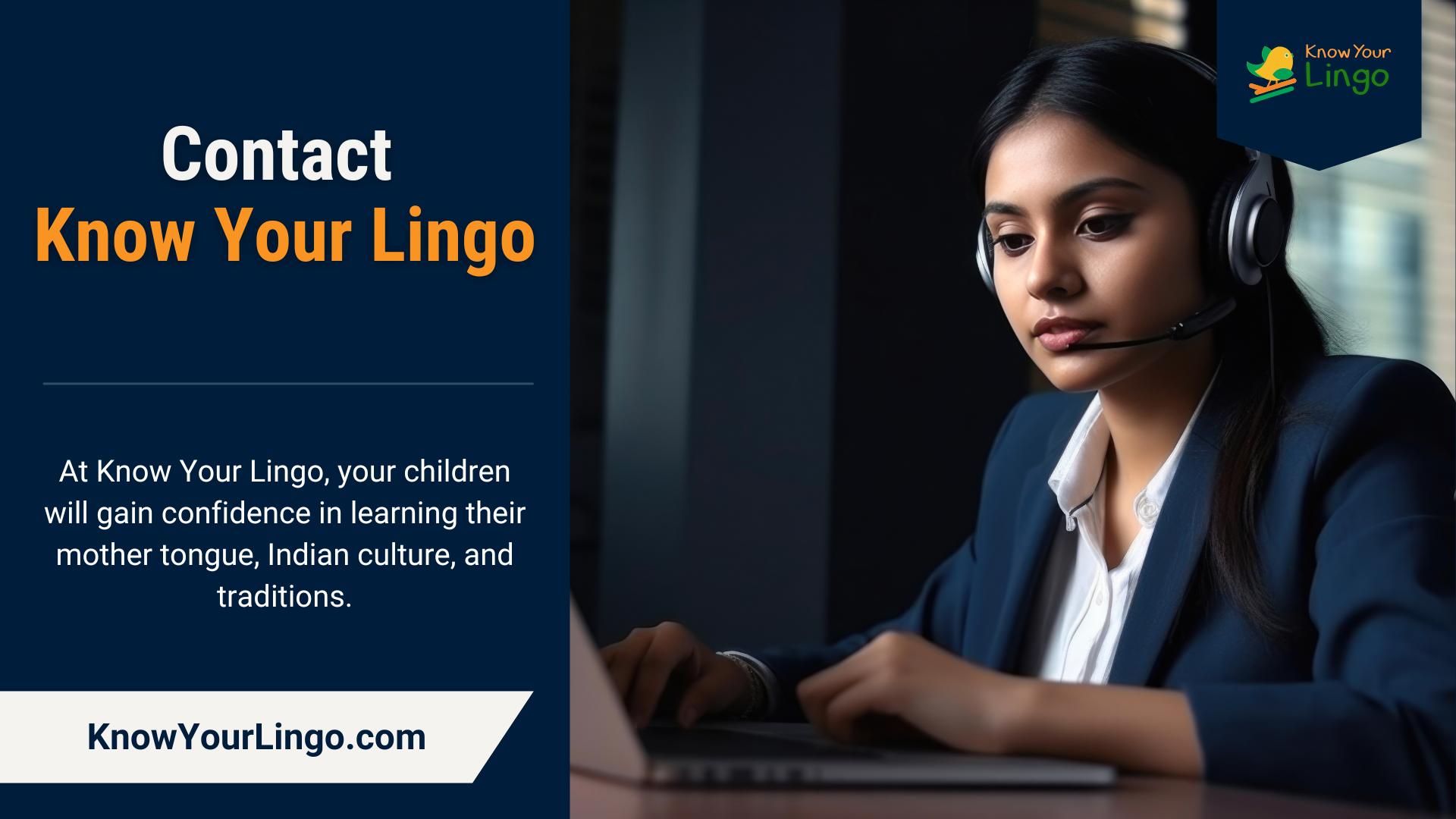 Know Your Lingo - Contact Us